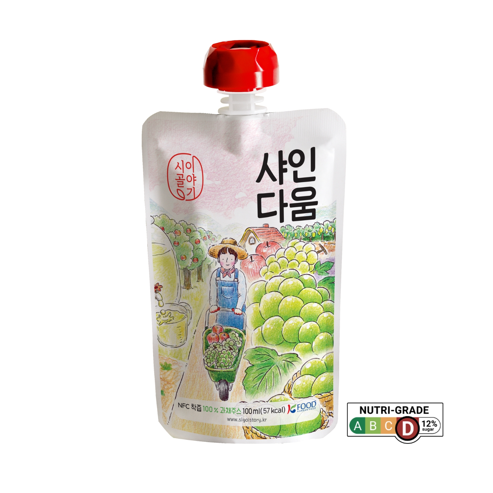 NFC Korean Apple & Shine Muscat Grape Juice | NTUC FairPrice