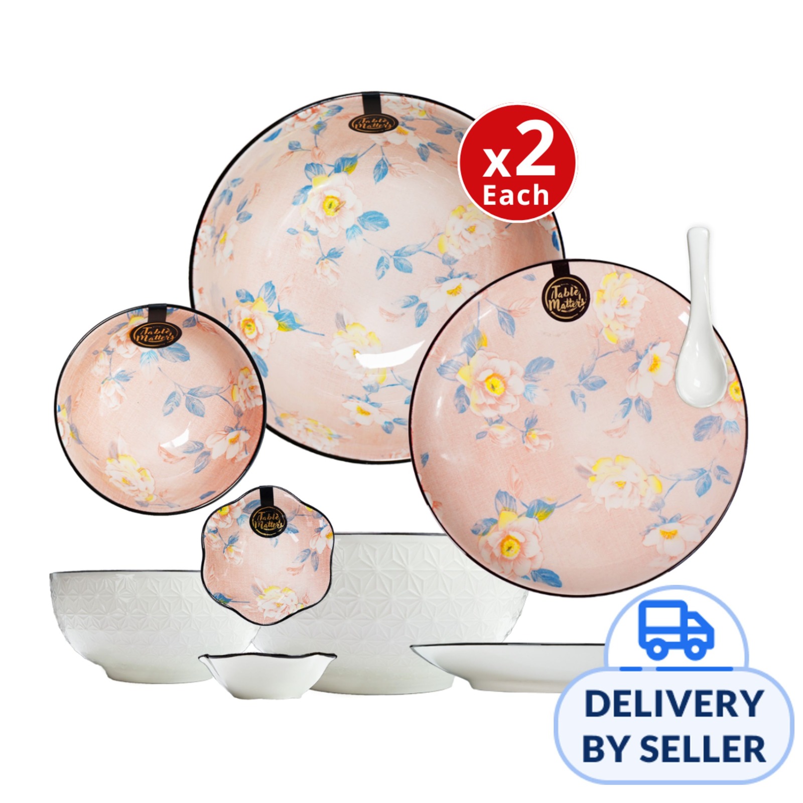 Table Matters - Camellia 10PCS Dining Set | NTUC FairPrice