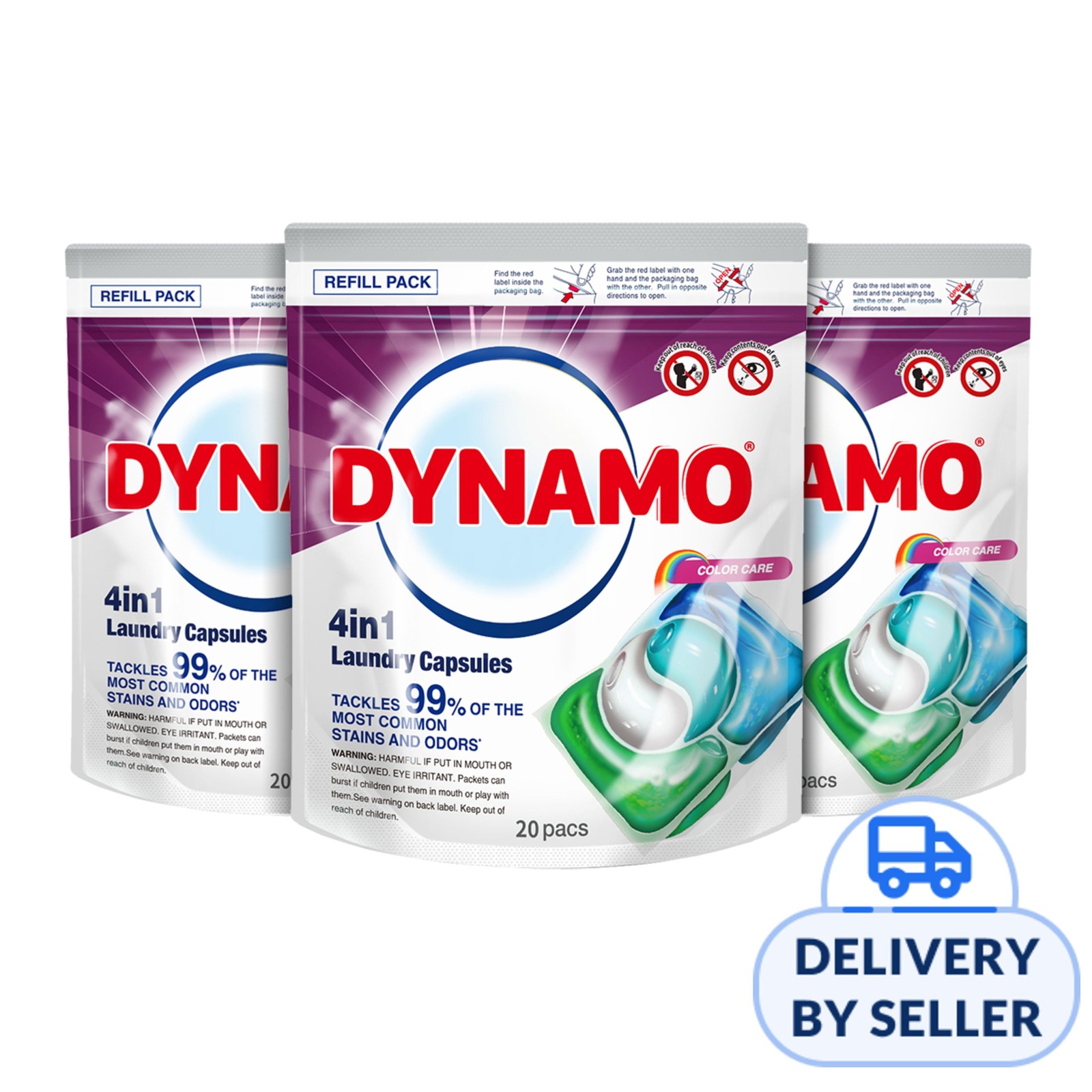 Dynamo Laundry Capsules Refill - Color Care Bundle of 3 | NTUC FairPrice