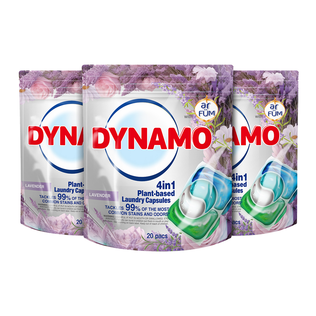 Dynamo Laundry Capsules Refill - Lavender | NTUC FairPrice