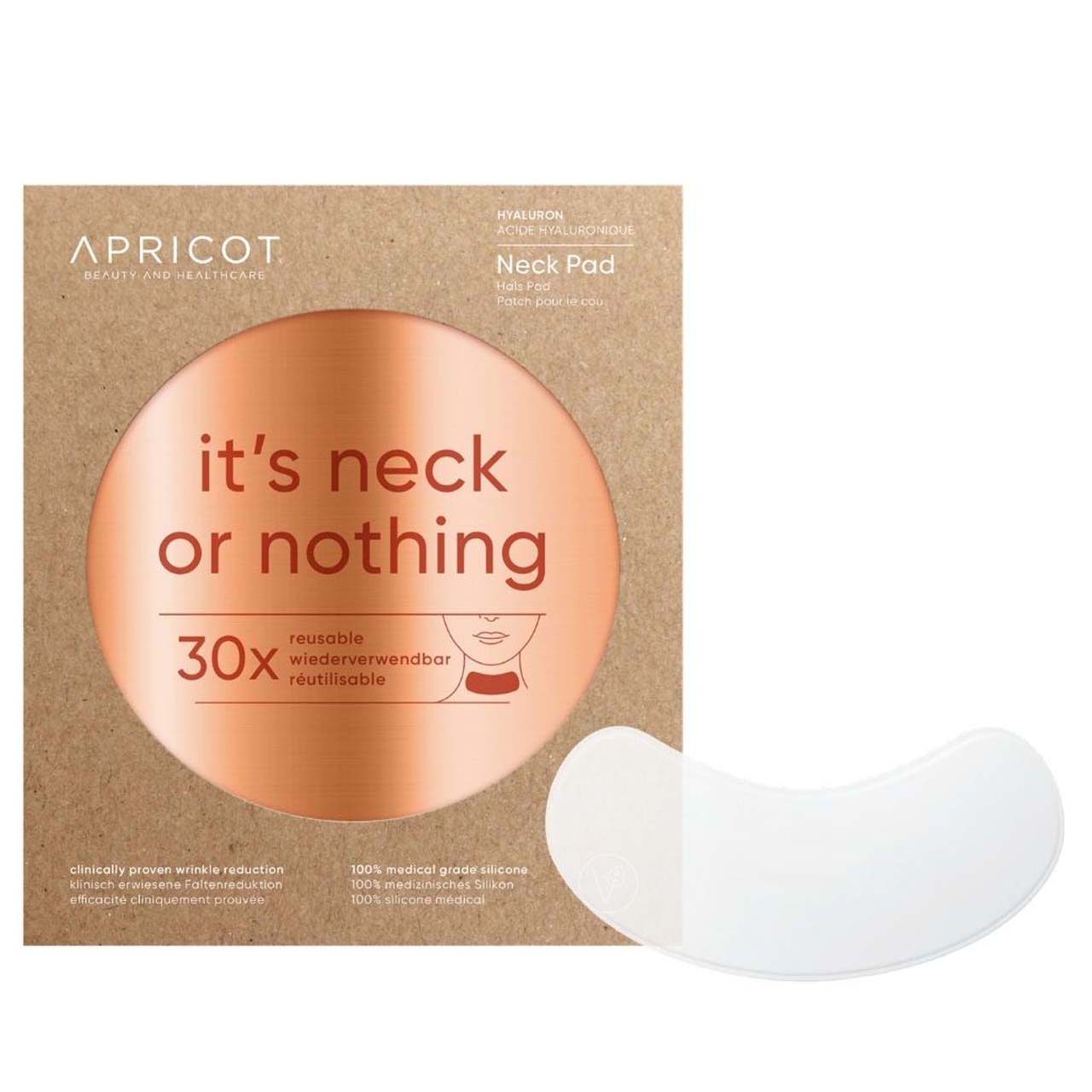 Apricot Beauty Anti-Aging Neck Pad With Hyaluronic Acid | NTUC FairPrice