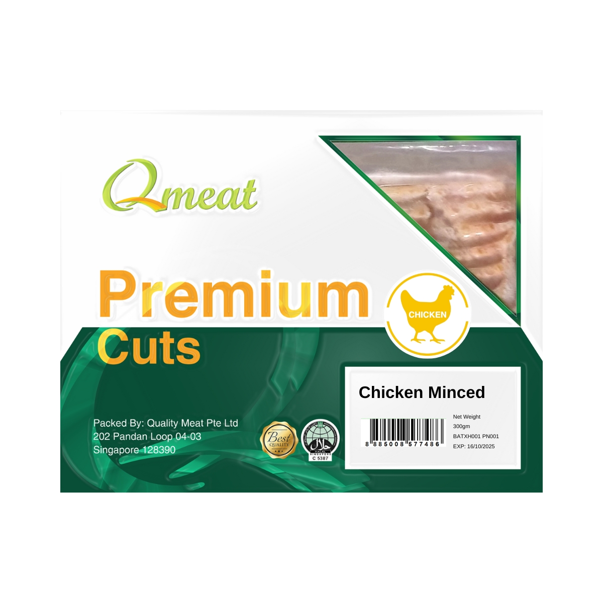Qmeat Chicken Minced - Frozen | NTUC FairPrice
