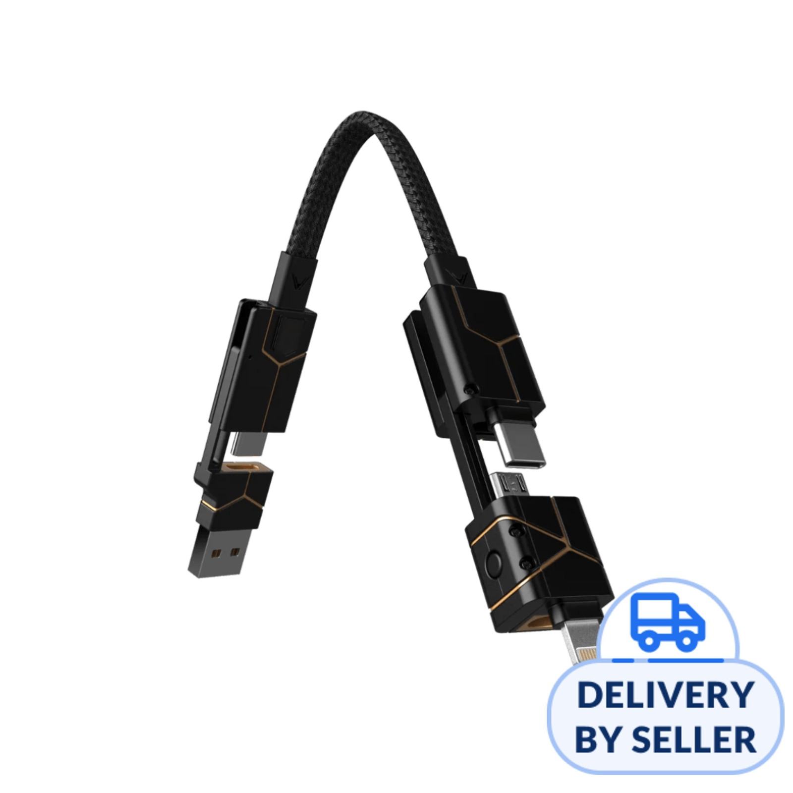 Futurizta Zeus-X Go 6in1 Universal Cable- 0.5M Spectre Black | NTUC FairPrice
