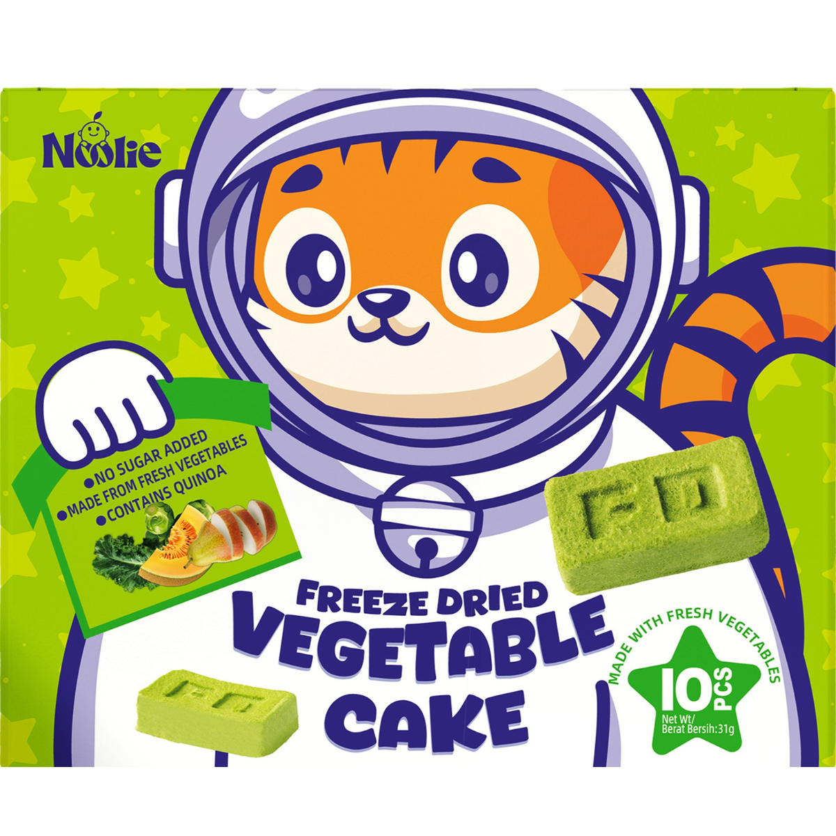 Noolie Freeze Dried Vegetable Cake | NTUC FairPrice