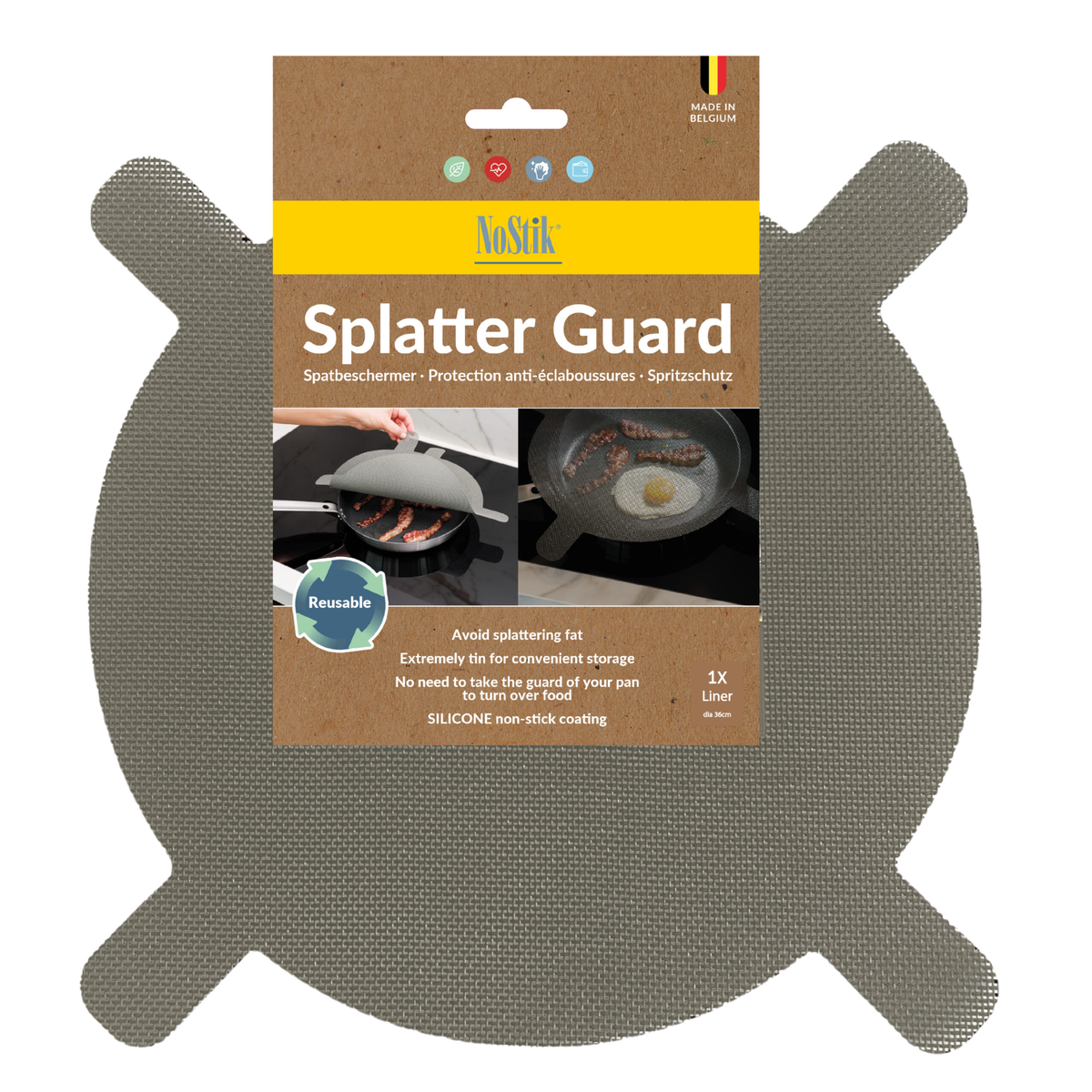 NoStik Silicon Splatter Guard - 36cm | NTUC FairPrice