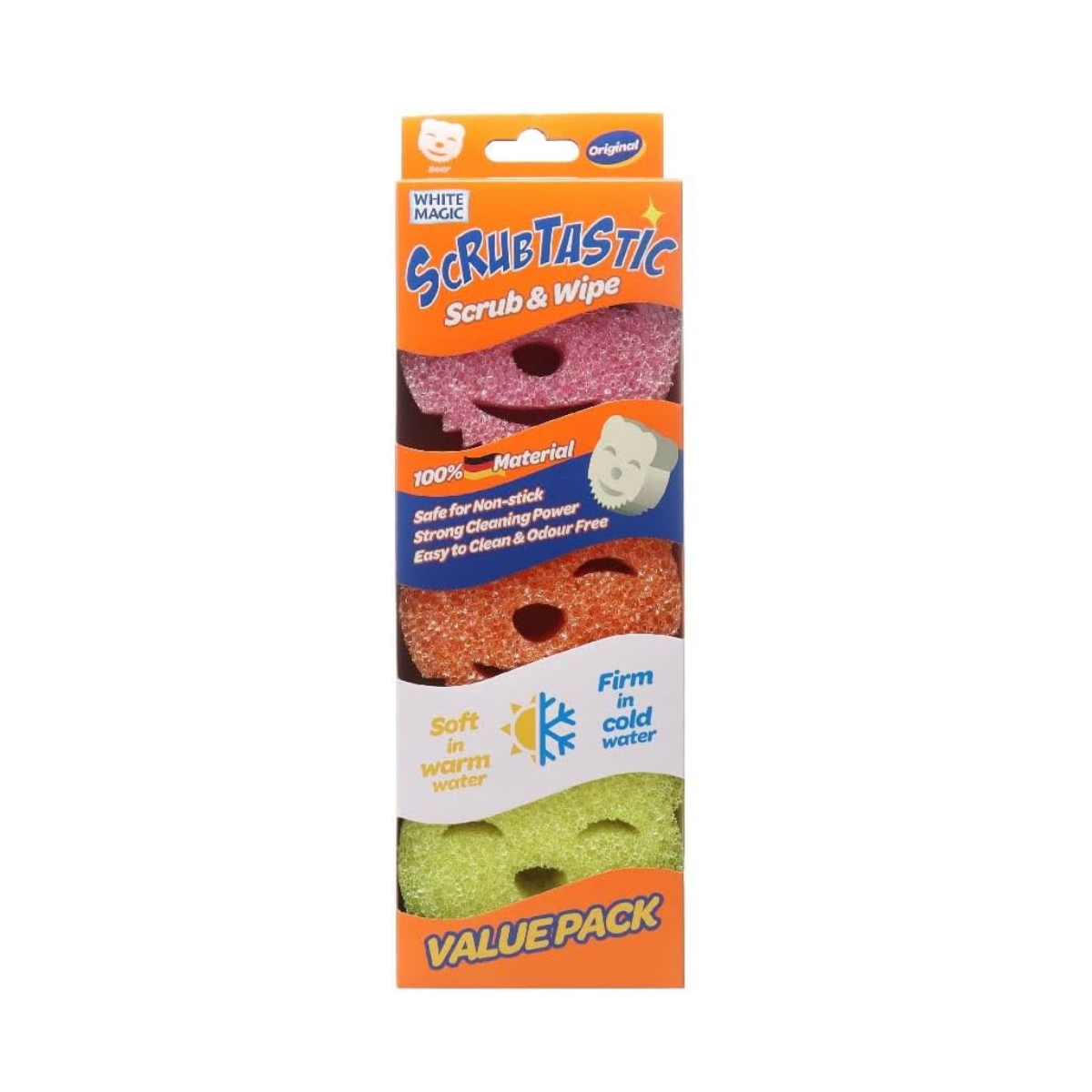 White Magic Scrubtastic Scrub & Wipe Sponge | NTUC FairPrice