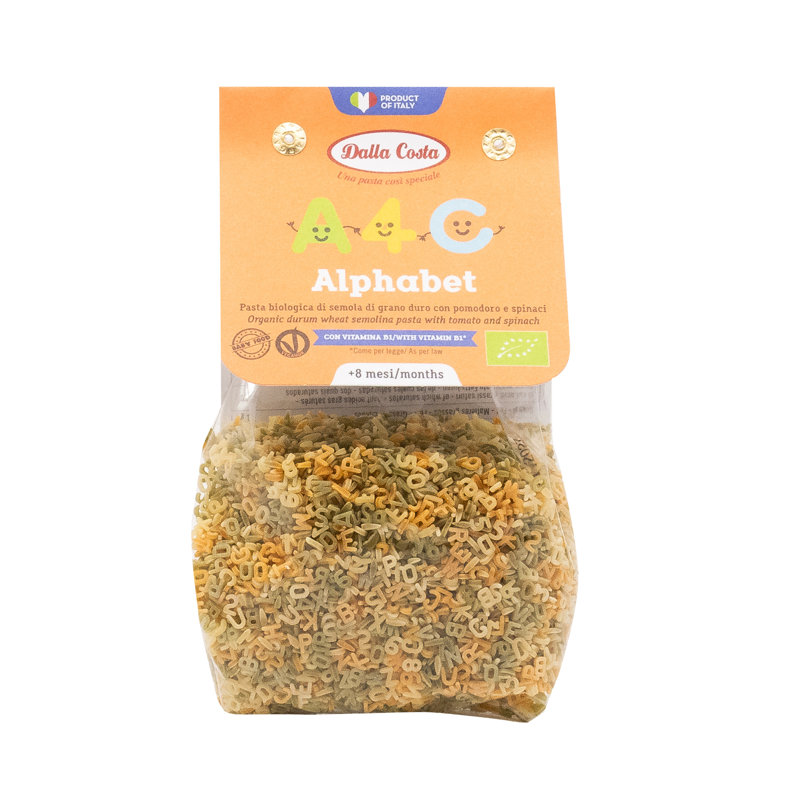 Dalla Costa Organic Alphabet & Numbers Pasta | NTUC FairPrice