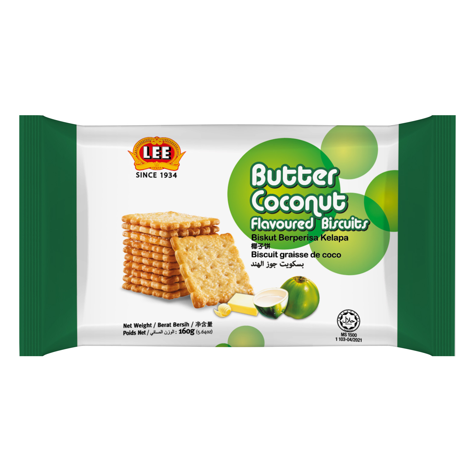 Lee Butter Coconut Flavoured Biscuits 160 | NTUC FairPrice