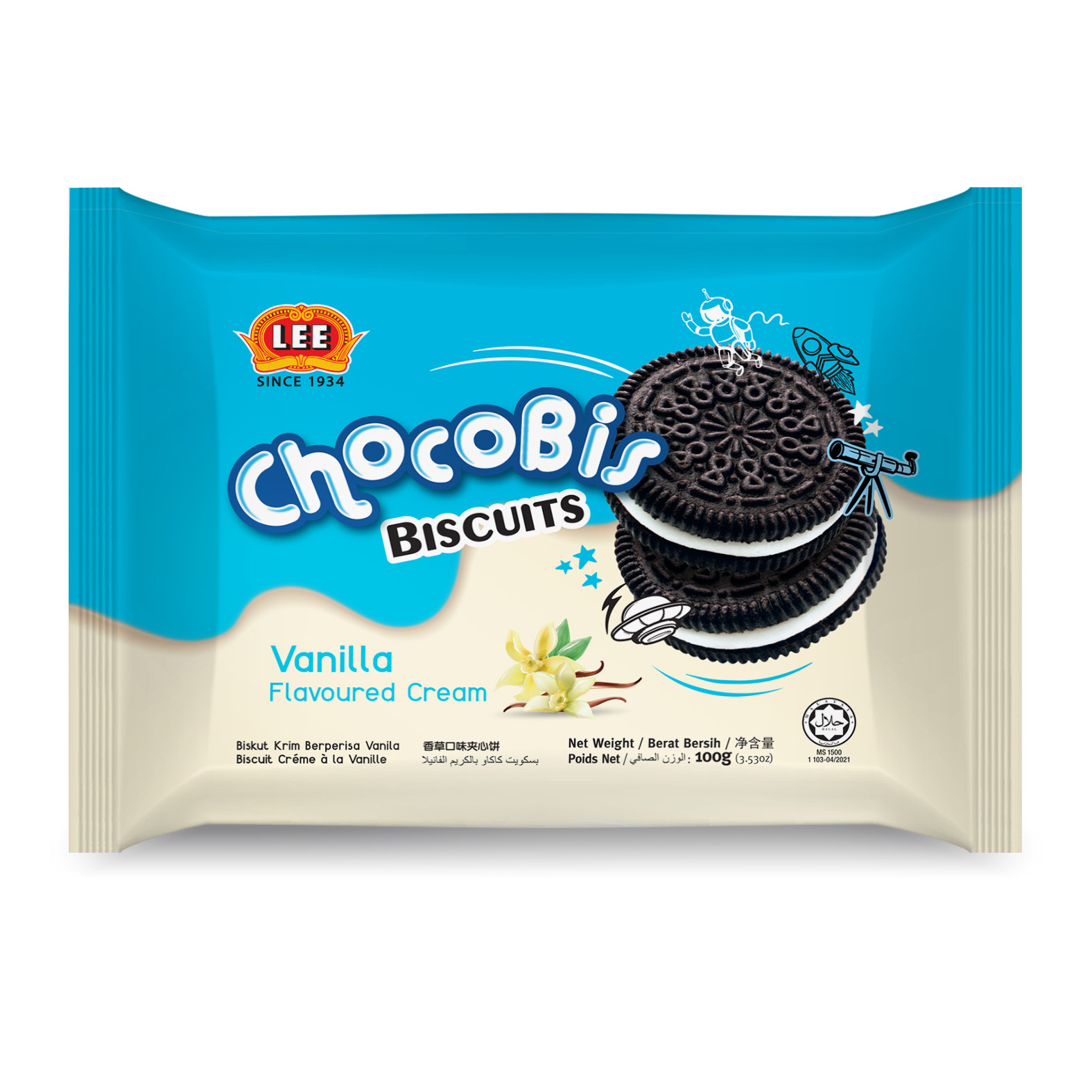 Lee Chocobis Vanilla Cream Biscuits 100g | NTUC FairPrice