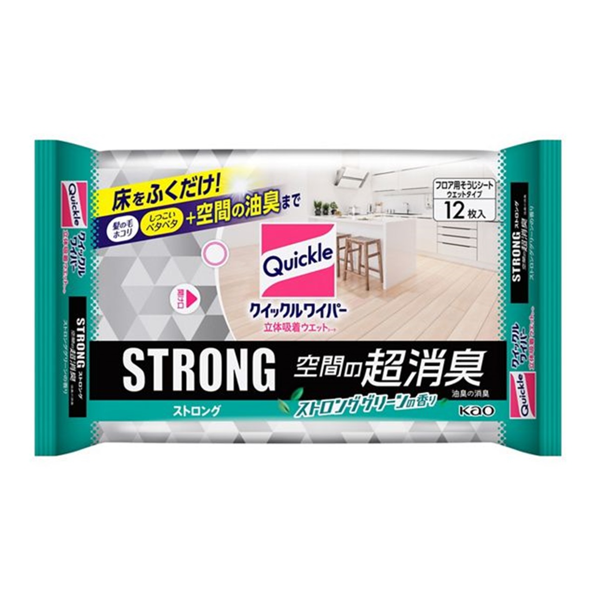 Kao Quickle Floor Wet Sheet - Strong Deodorizer | NTUC FairPrice