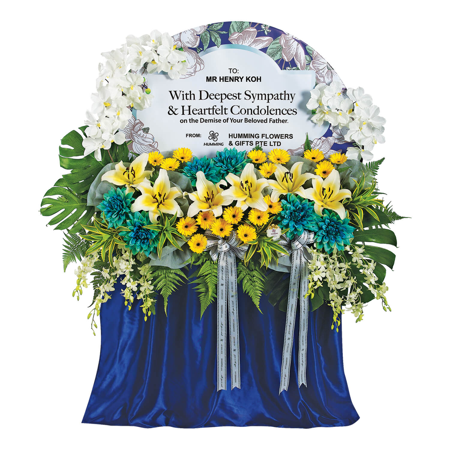 Hummings.com Condolences Stand - Dignified Tribute (SWS363) | NTUC ...