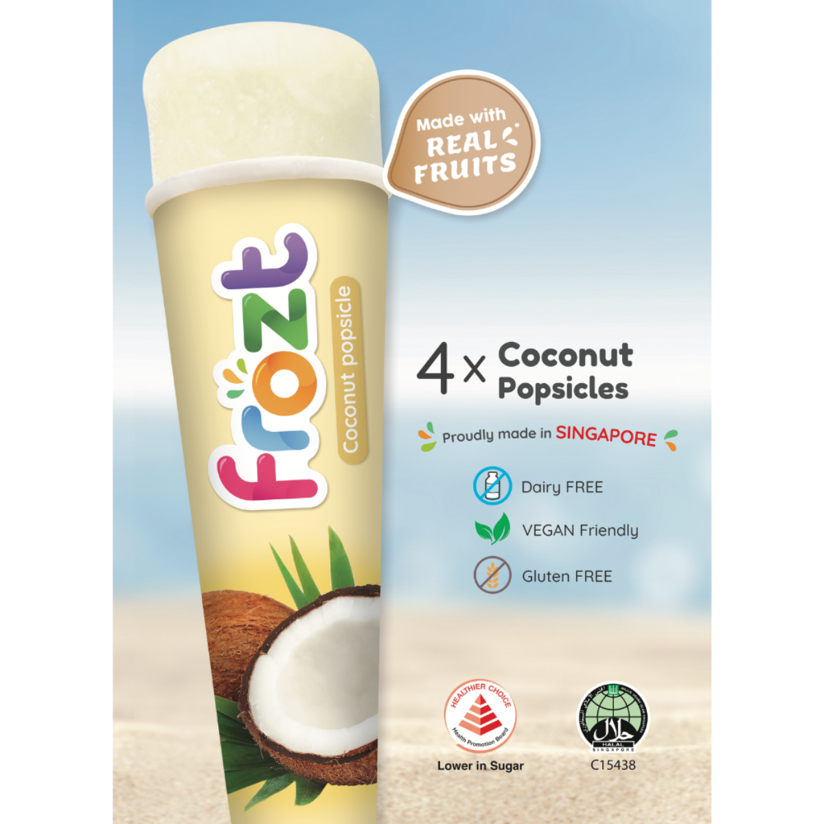 Frozt Popsicles - Coconut | NTUC FairPrice