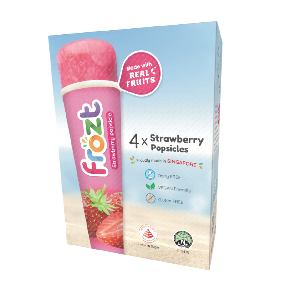 Frozt Popsicles - Strawberry | NTUC FairPrice