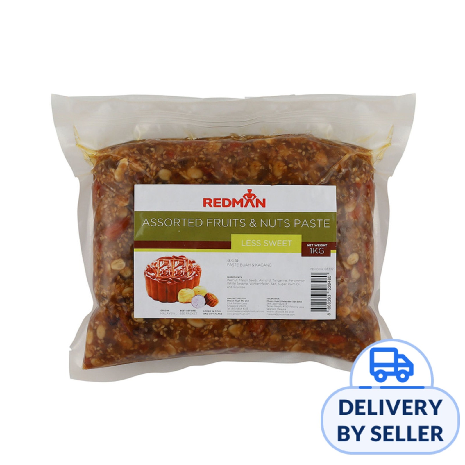 RedMan Mooncake Paste Assorted Fruits & Nuts Less Sweet | NTUC FairPrice