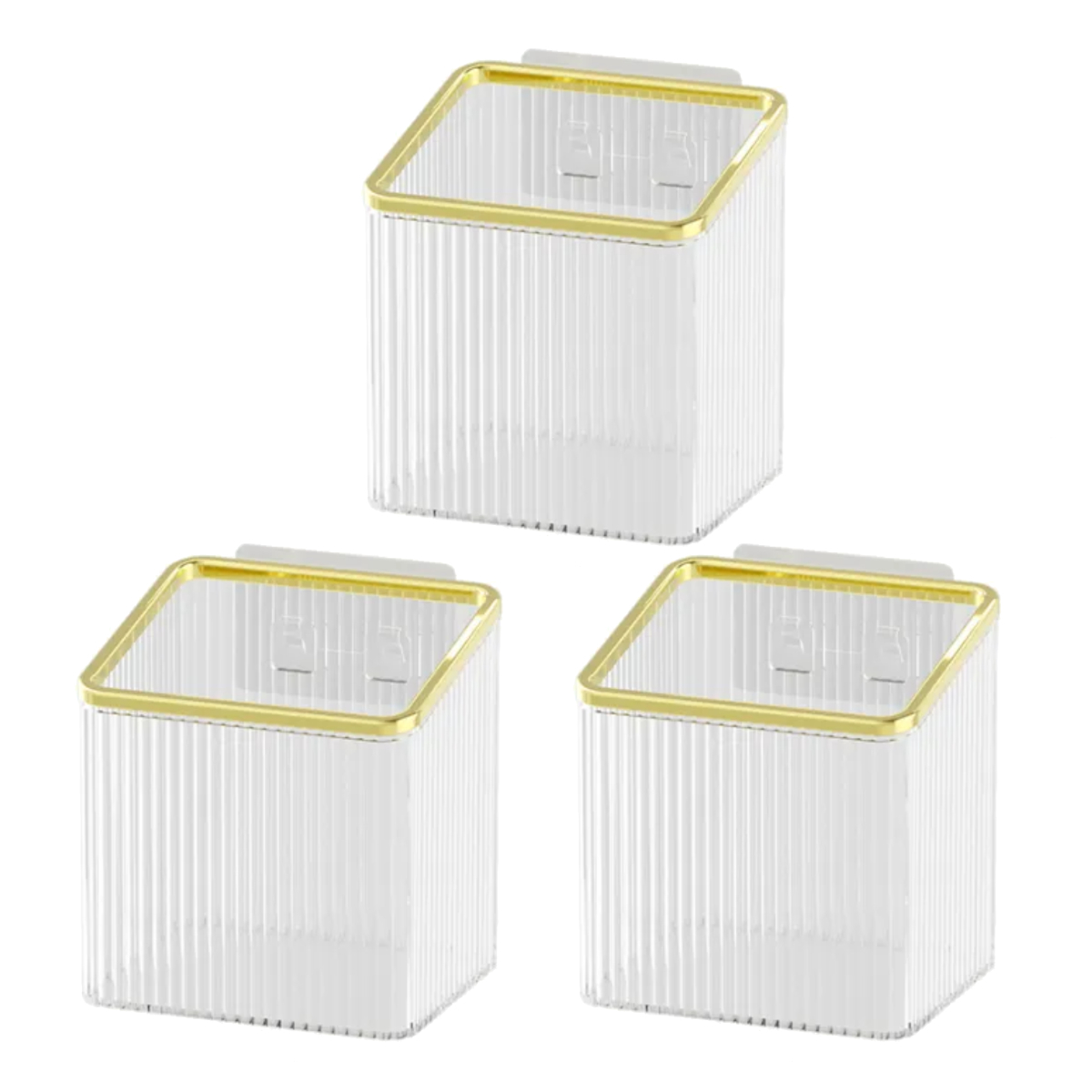 Sweet Home Deluxe Wall-mounted Storage Box - Clear Gold | NTUC FairPrice