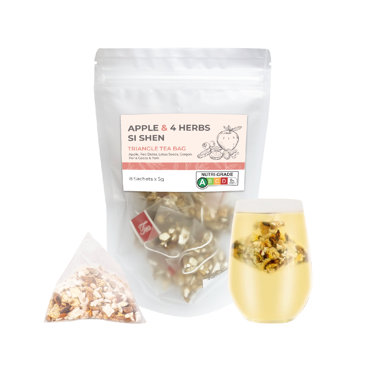 Apple Sishen Herbal Triangle Tea Bag | NTUC FairPrice
