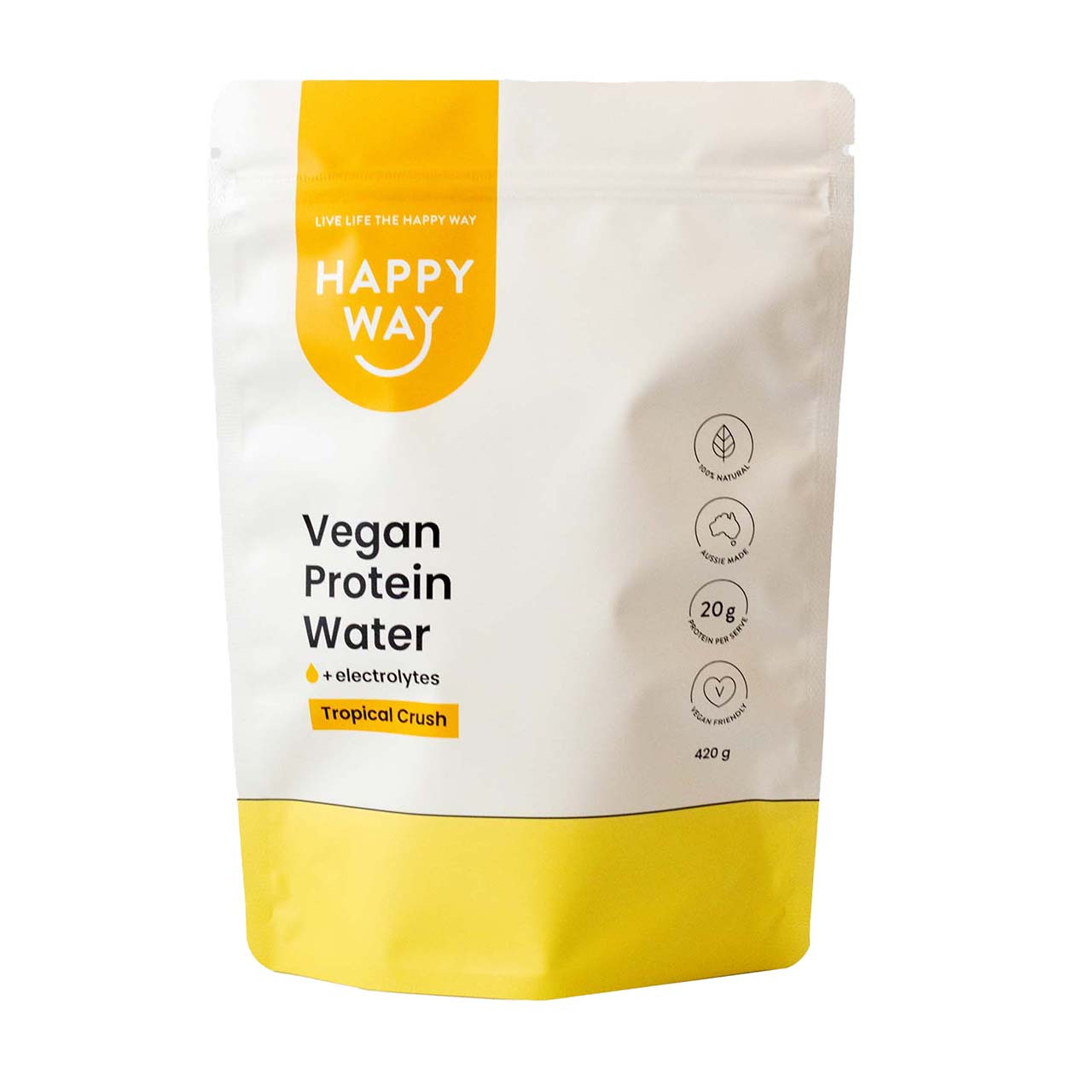 Happy Way Vegan Protein Water Powder - Tropical Crush | NTUC FairPrice