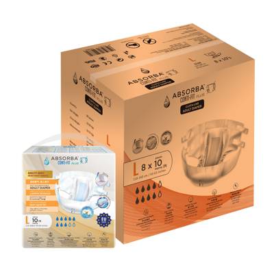 Absorba Conti Fit Plus Adult Diapers - L | NTUC FairPrice