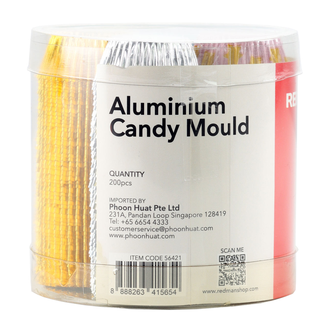 RedMan Round Aluminium Candy Cup - Random Design | NTUC FairPrice