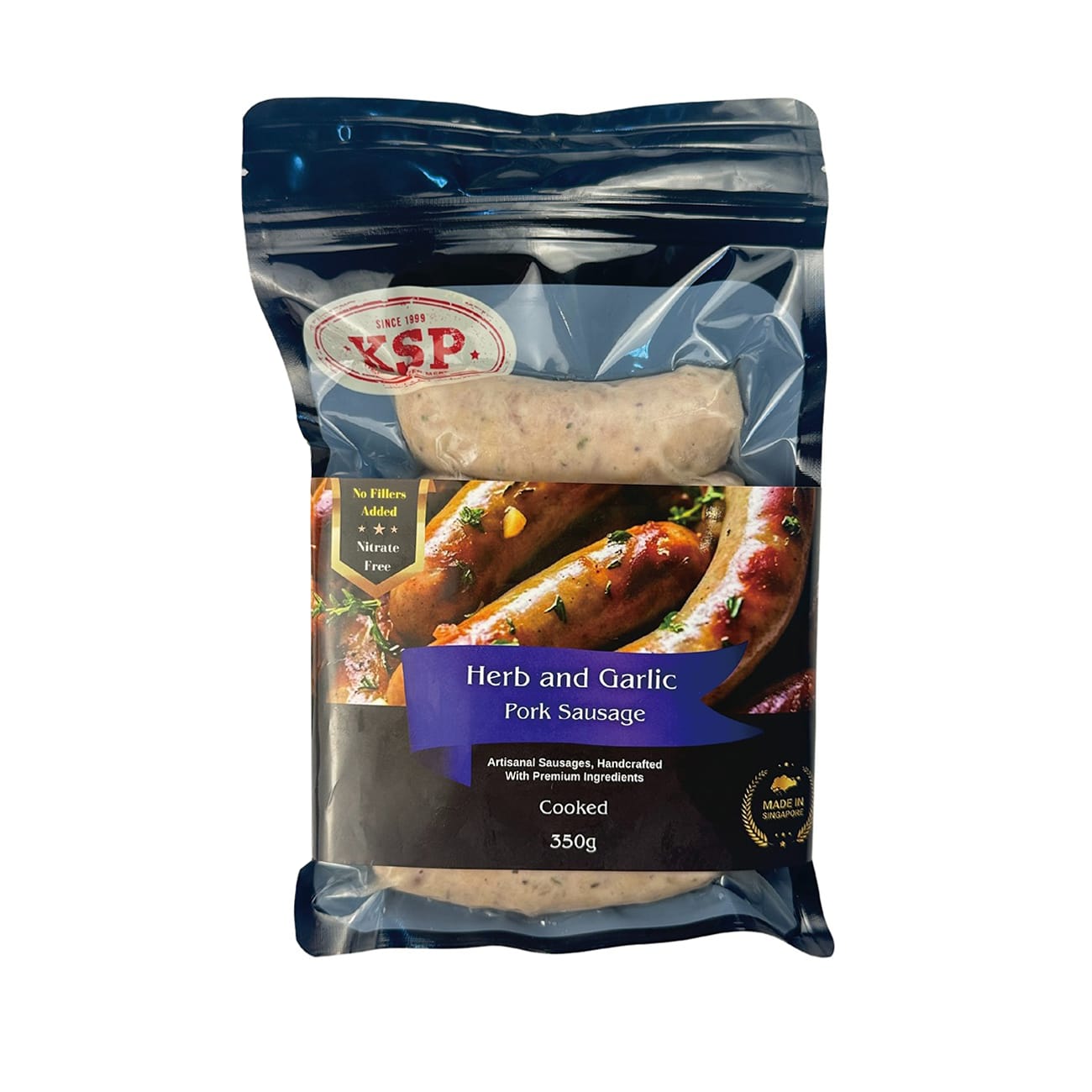KSP Cooked Herb & Garlic Pork Sausage | NTUC FairPrice