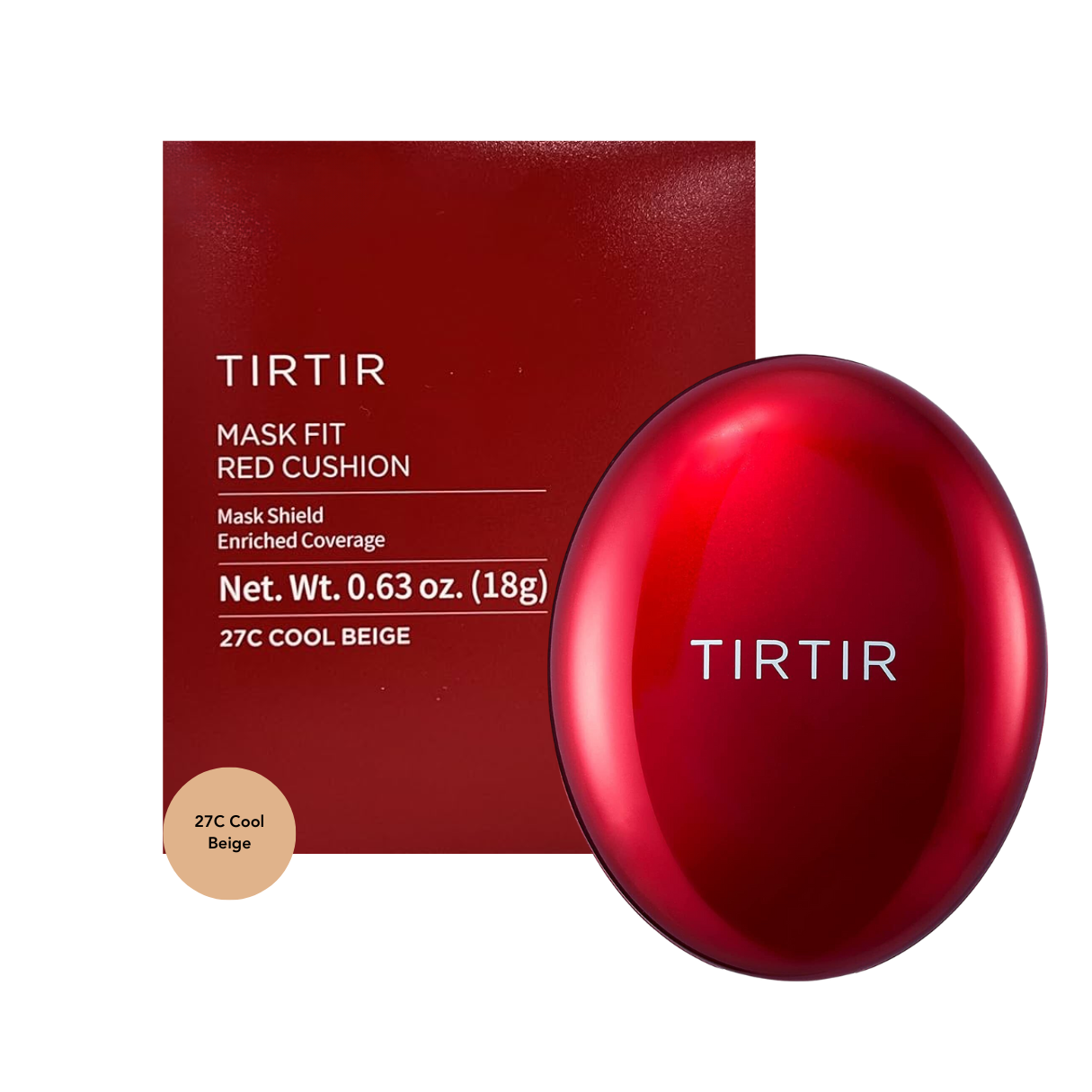 TIRTIR Mask Fit Red Cushion 27C Cool Beige | NTUC FairPrice