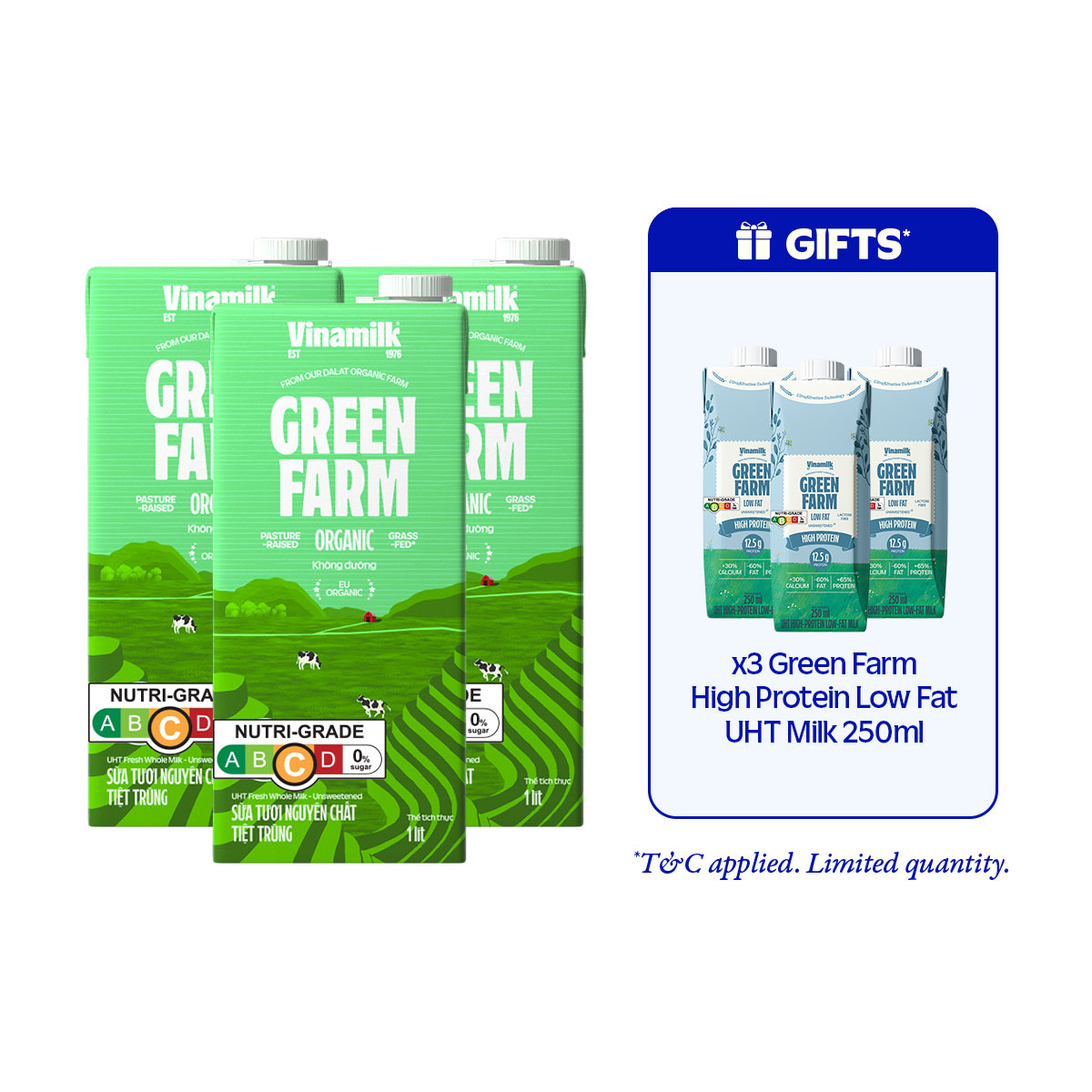 Vinamilk Green Farm UHT Fresh Milk - Organic | NTUC FairPrice