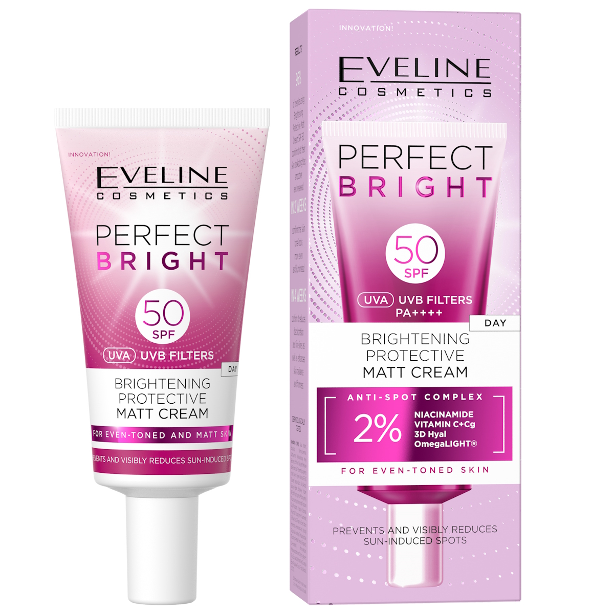 Eveline Perfect Bright Day Cream SPF50 Brightening Protective | NTUC ...