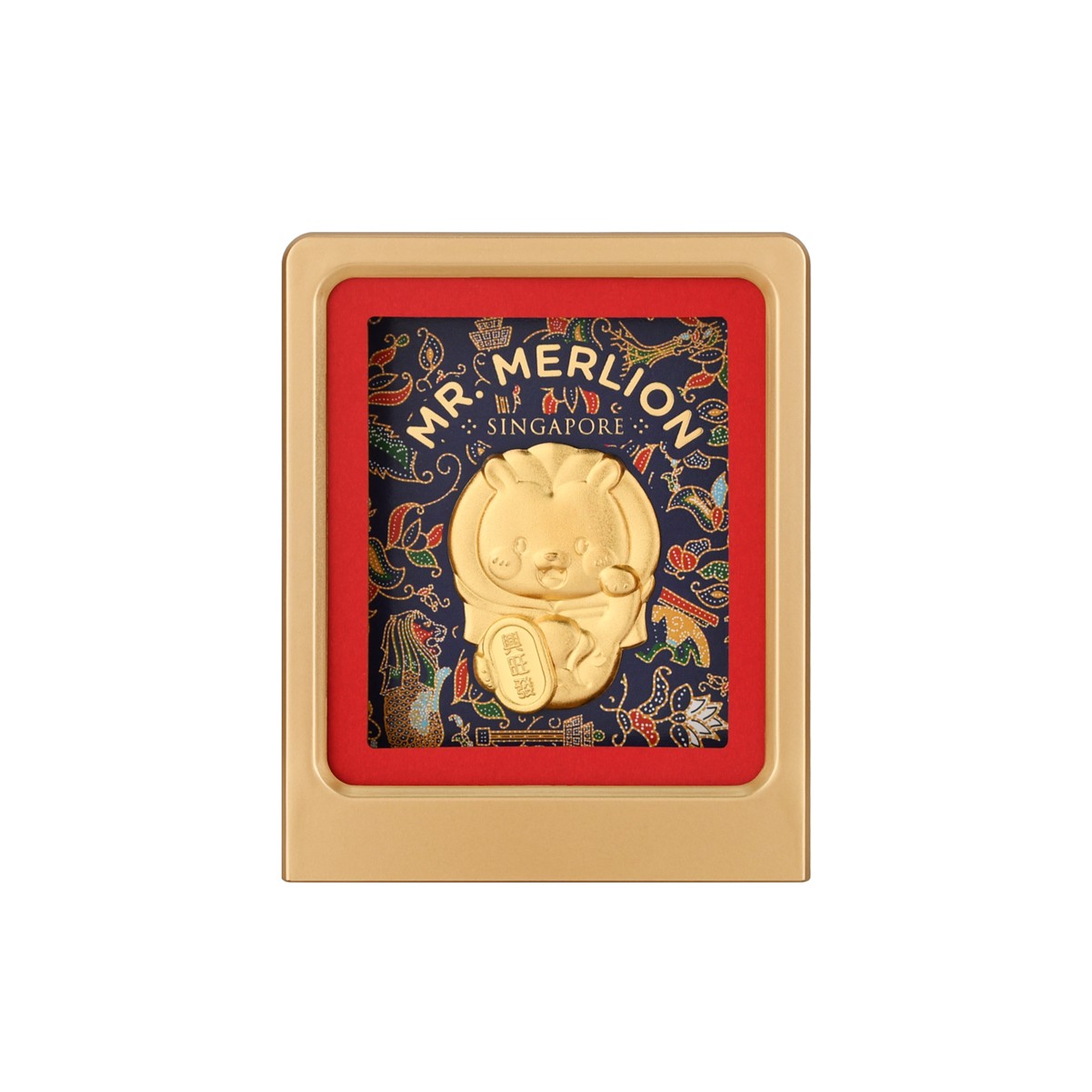 Fortune Mr Merlion 24K Gold Foil in Frame | NTUC FairPrice