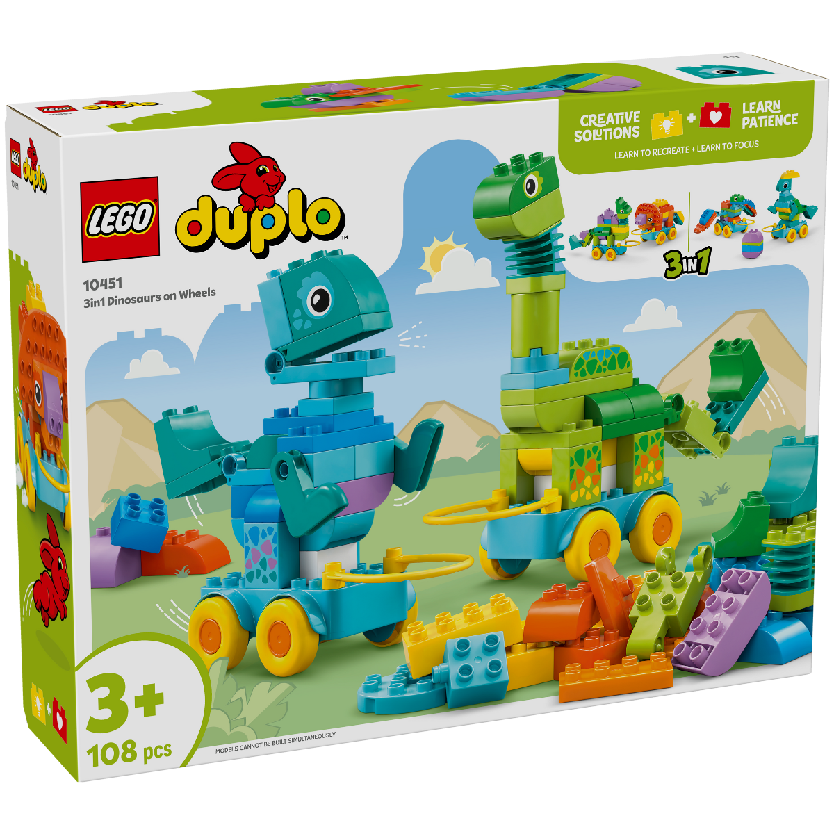 LEGO 10451 Duplo 3in1 Dinosaurs on Wheels | NTUC FairPrice