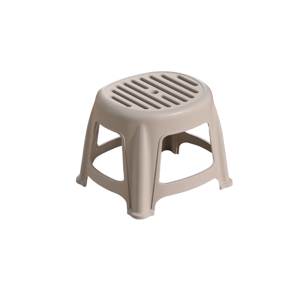 Citylife Haren Plastic Simple Chair Stool IceGrey | NTUC FairPrice