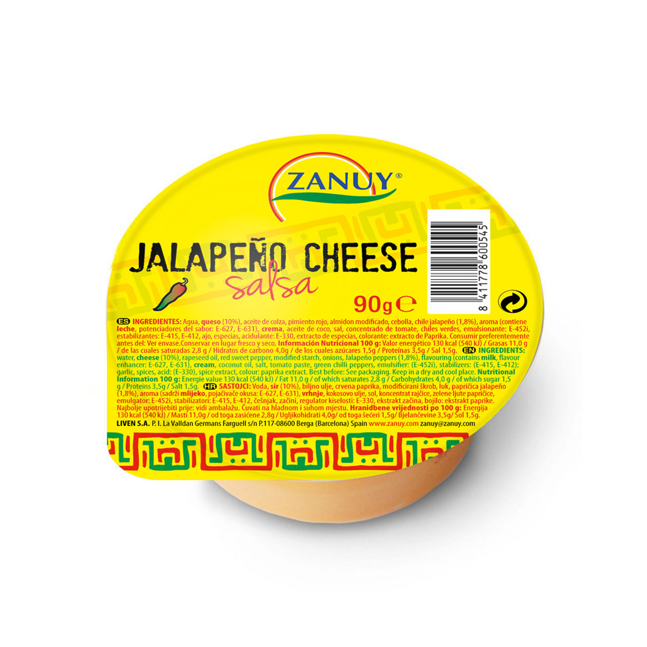 Zanuy Salsa - Jalapeno Cheese | NTUC FairPrice