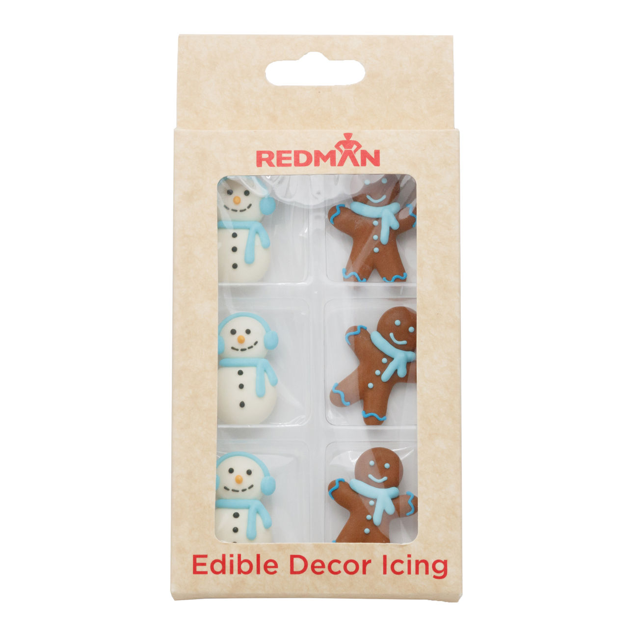 RedMan Decor Icing - Snowman Gingerbread Man Pastel Blue | NTUC FairPrice