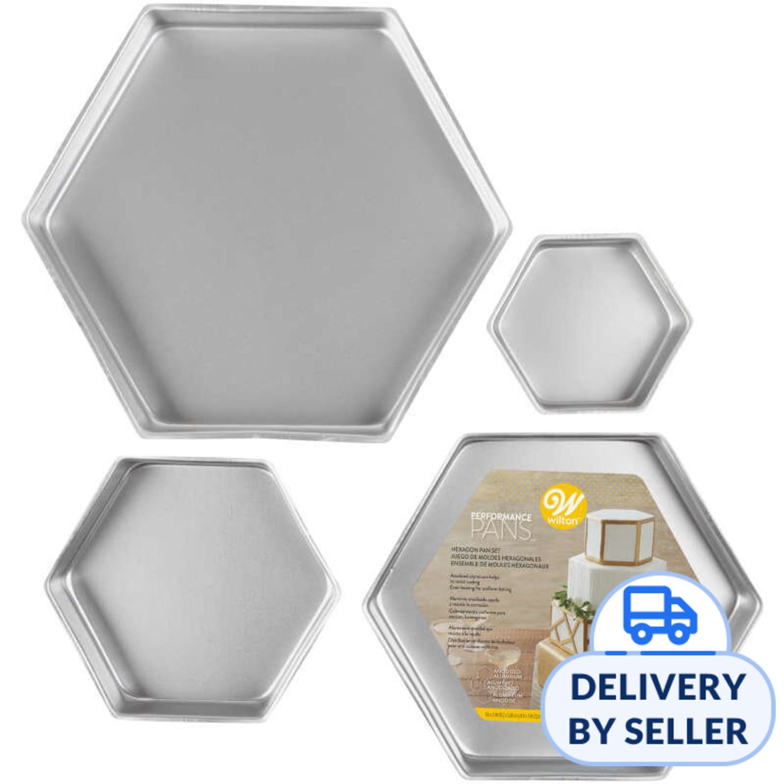 Wilton Hexagon Pan Set - 4 Pans (2105-3572) | NTUC FairPrice