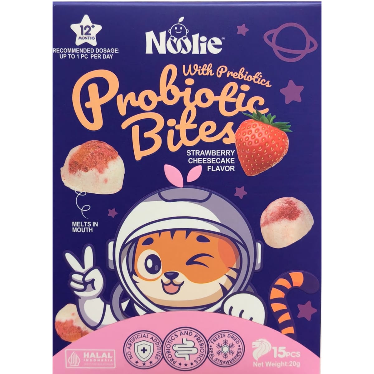 Noolie Probiotic Bites - Strawberry Cheesecake | NTUC FairPrice