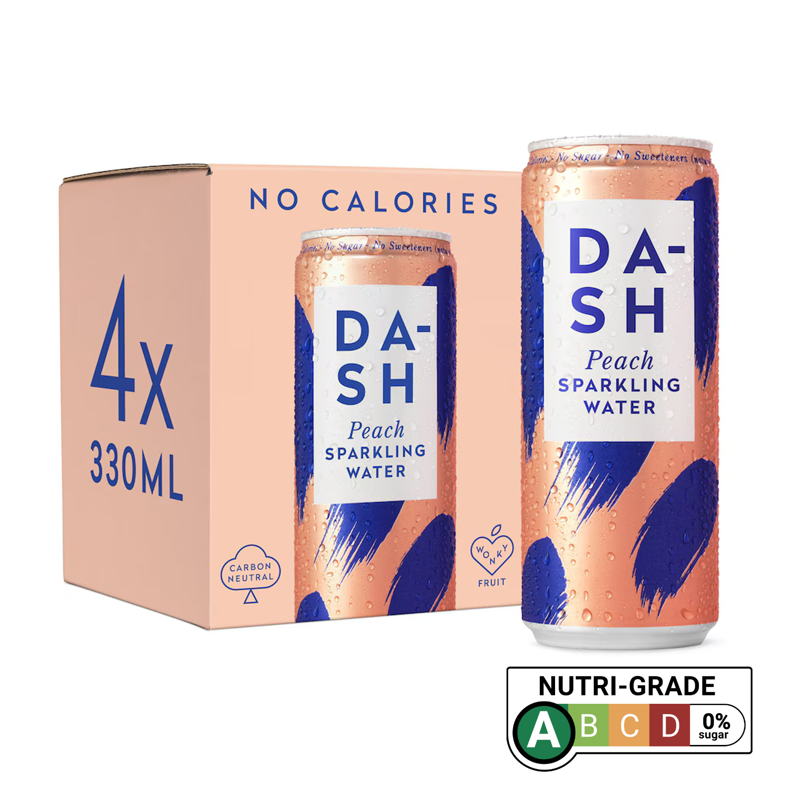 Dash Water Infused Sparkling Water - Peach | NTUC FairPrice