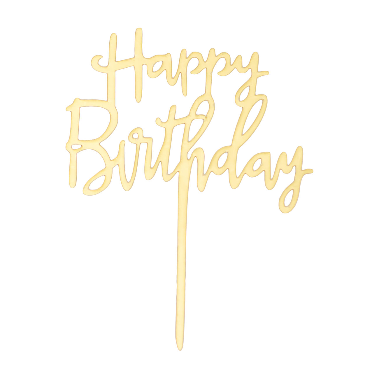 RedMan Arcylic Pick - Happy Birthday Gold | NTUC FairPrice