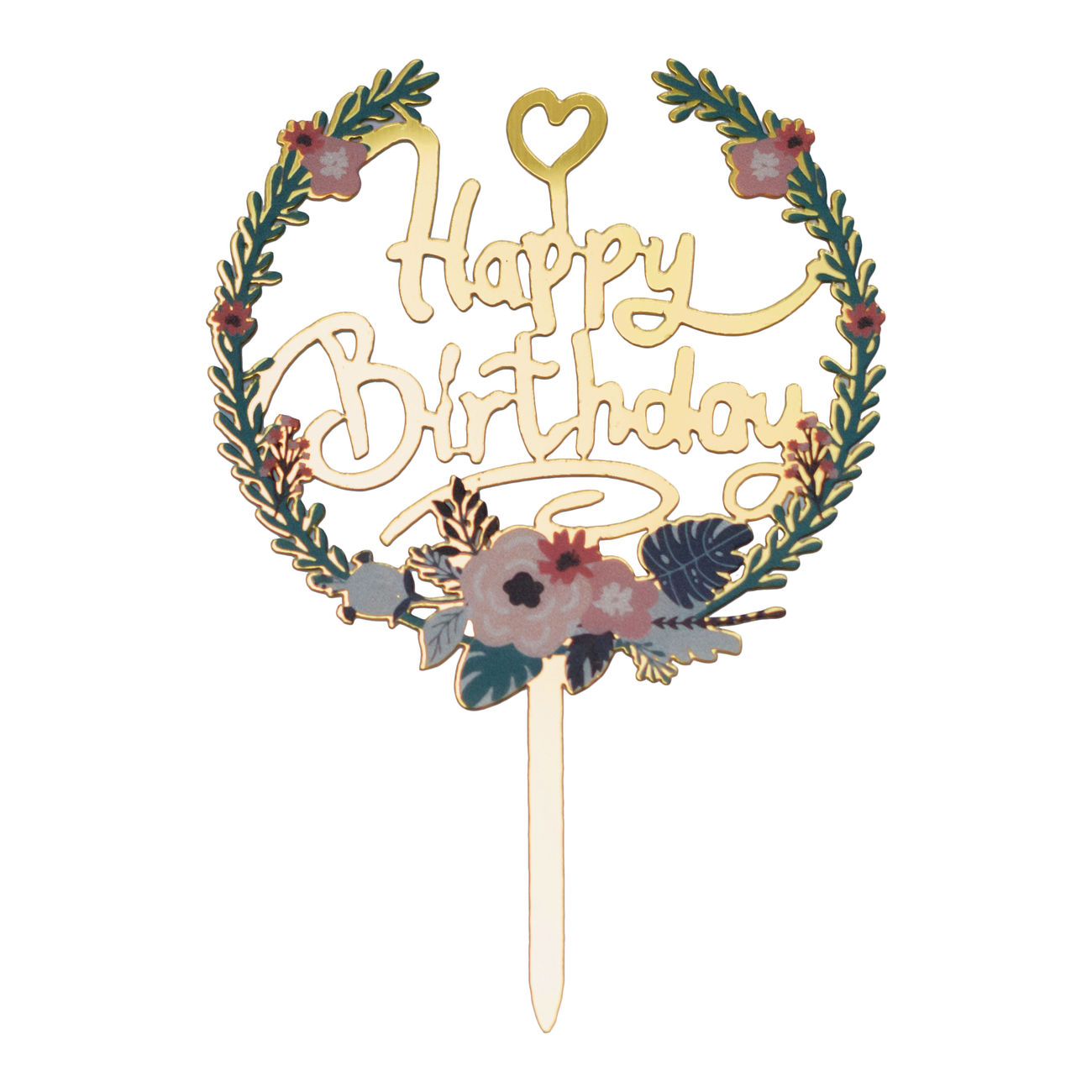 RedMan Arcylic Pick - Happy Birthday Floral | NTUC FairPrice