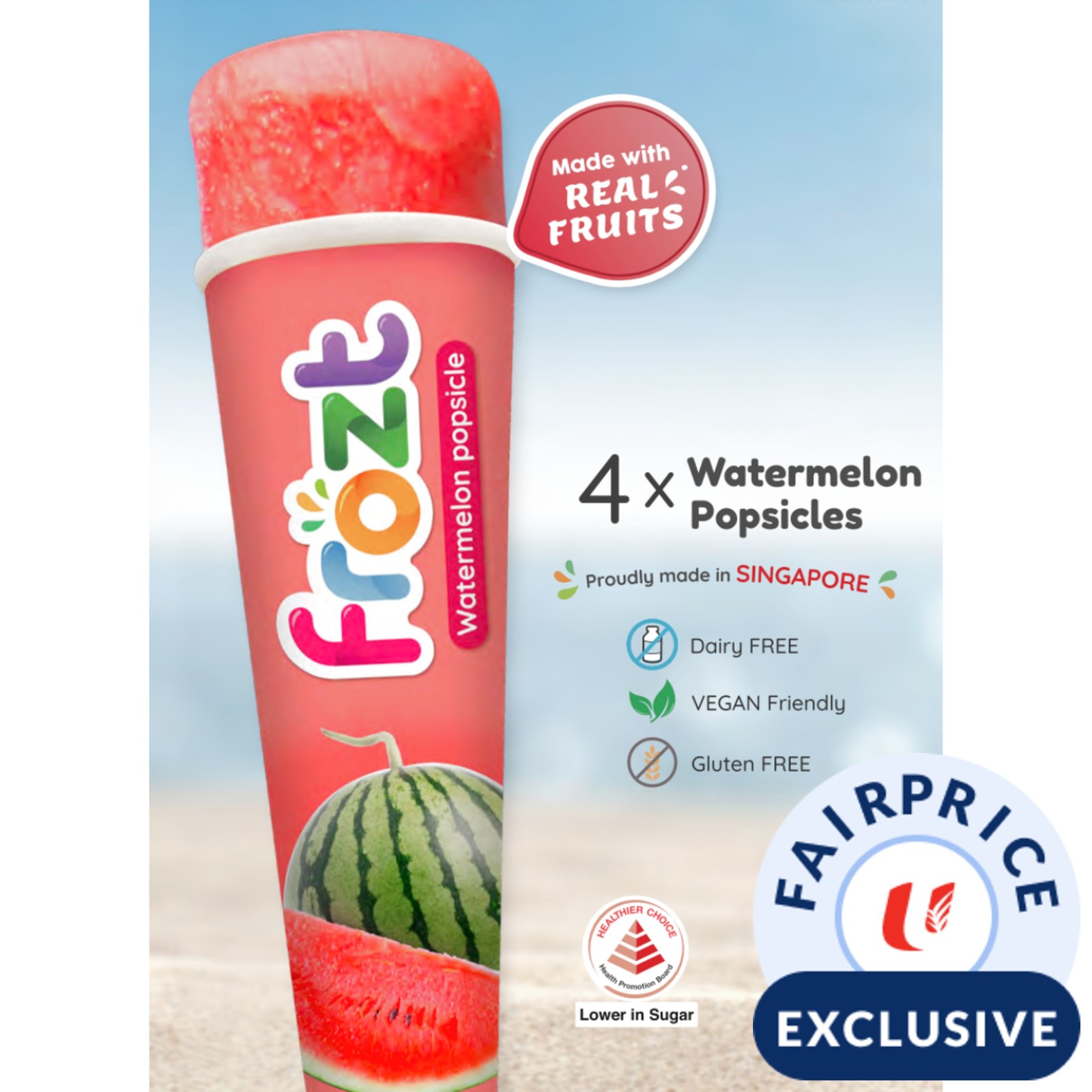 Frozt Popsicles - Watermelon | NTUC FairPrice