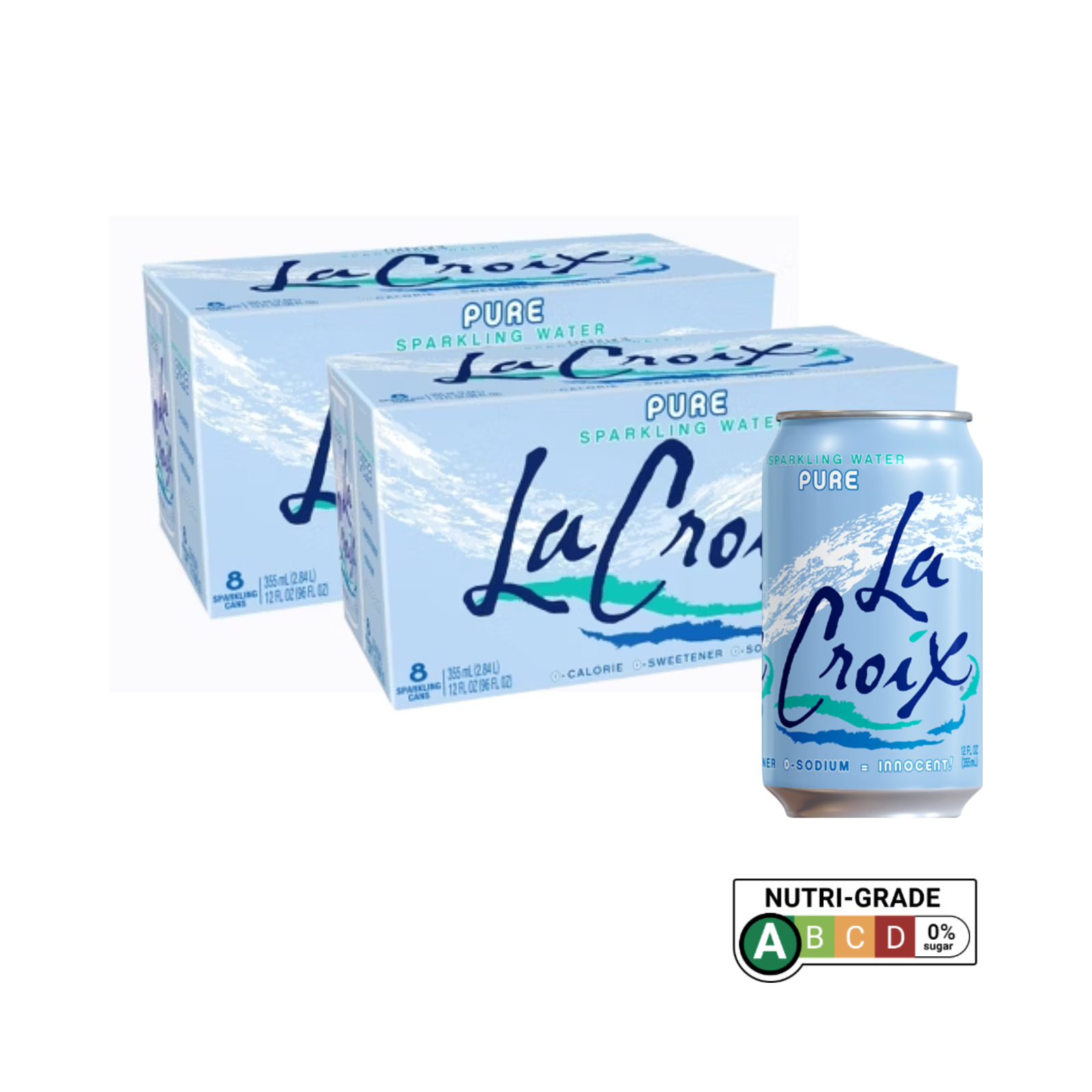LaCroix Naturally Essenced Sparkling Water - Pure | NTUC FairPrice