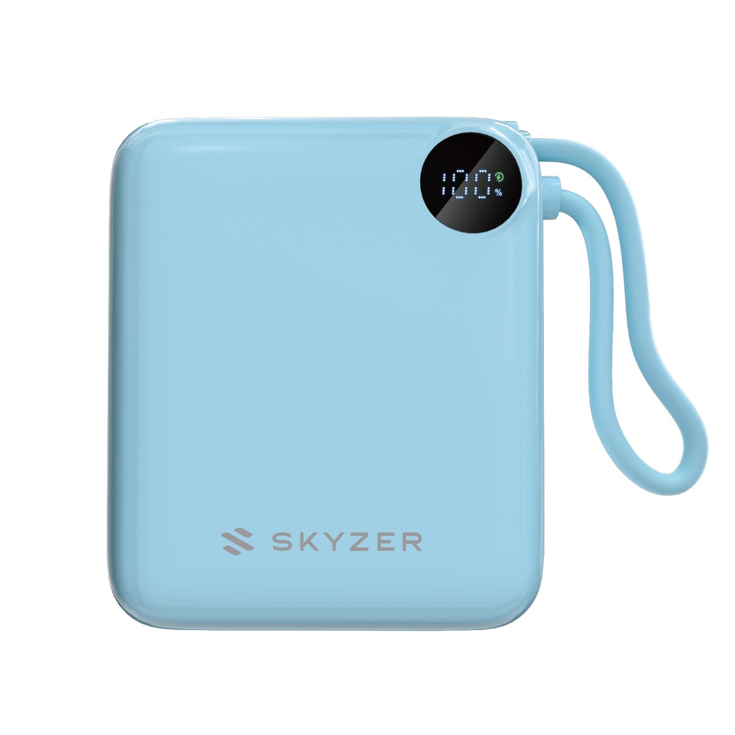 Skyzer PB250 Pocket Cube 10,000mAh Power Bank, Baby Blue | NTUC FairPrice