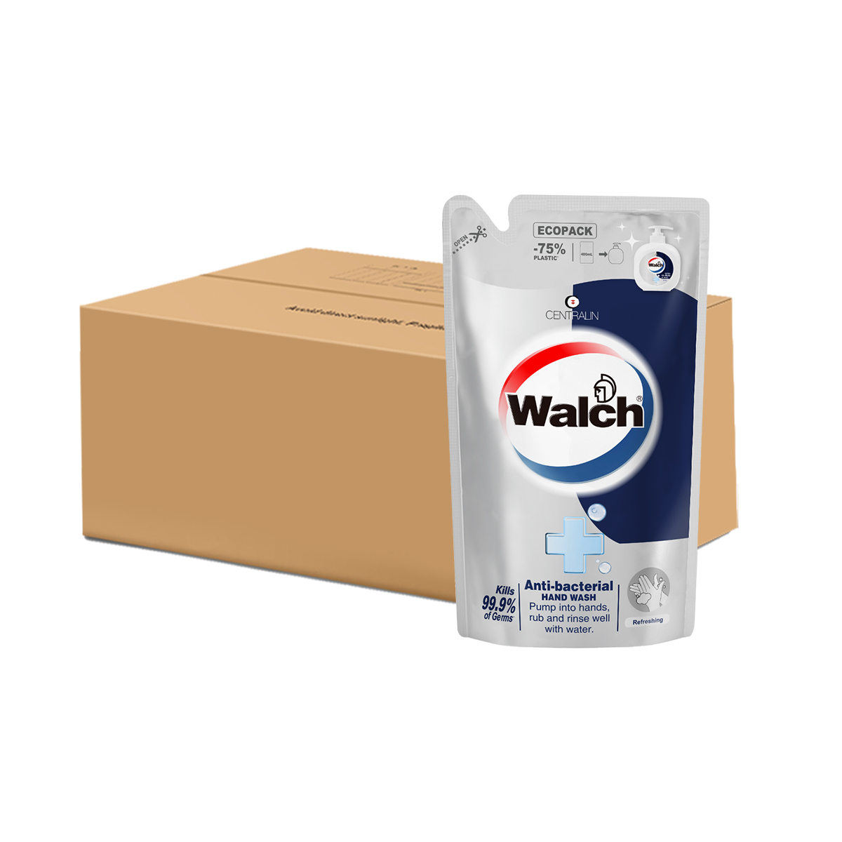 [Carton] Walch Anti-bacterial Hand Wash Refill - Refreshing | NTUC ...