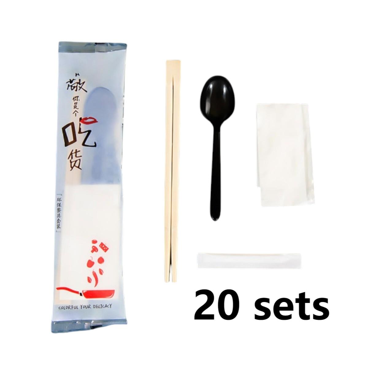 Disposable Takeaways Chopsticks Spoon Toothpick Tissue Set | NTUC FairPrice