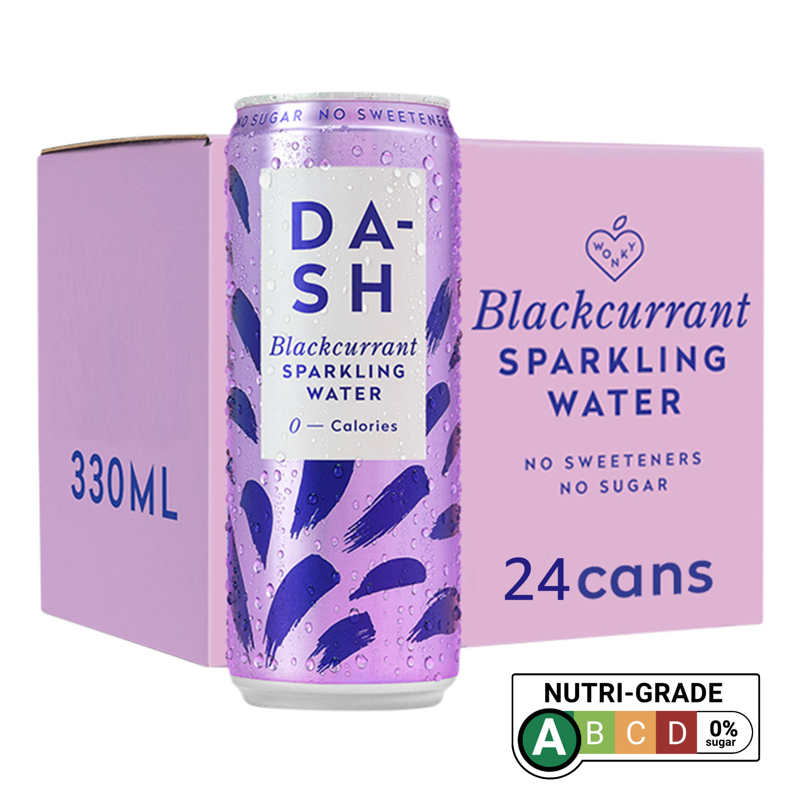 Dash Water Infused Sparkling Water - Blackcurrant | NTUC FairPrice