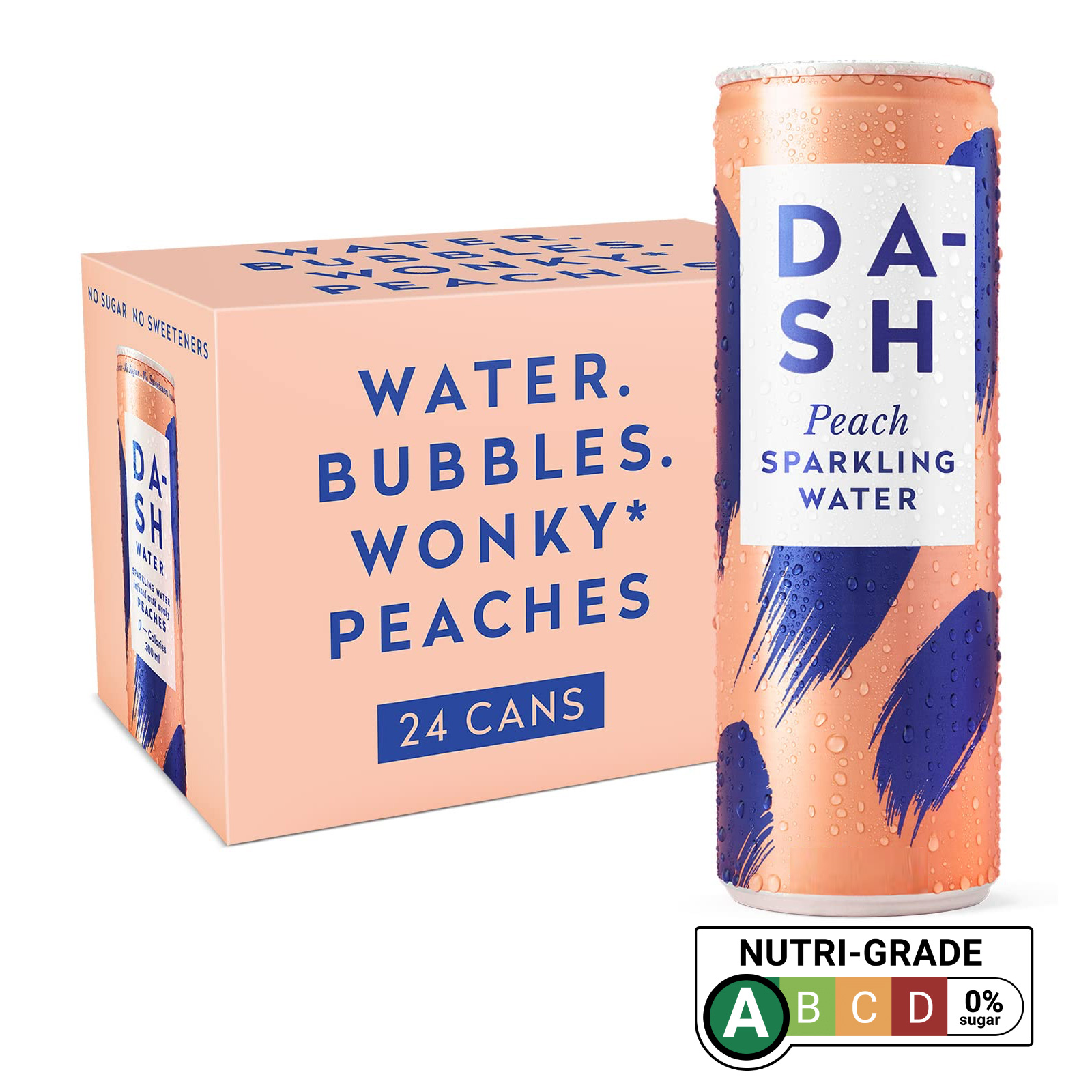 Dash Water Infused Sparkling Water - Peach | NTUC FairPrice