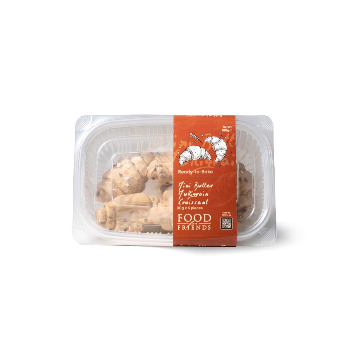 Food For Friends Mini Butter Multigrain Croissant - Frozen | NTUC FairPrice