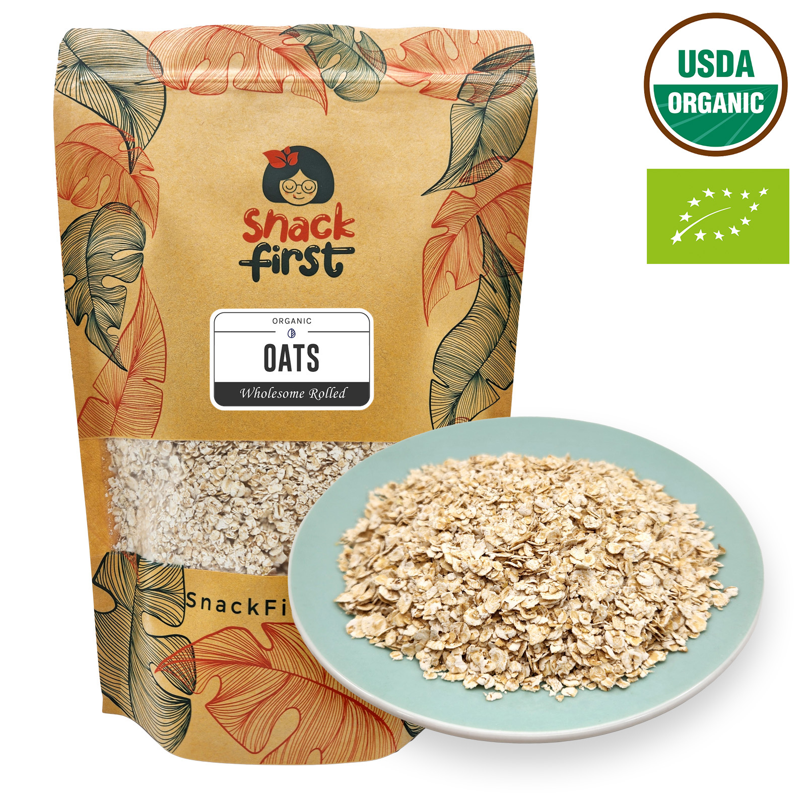 SnackFirst Organic Wholesome Rolled Oats from Finland | NTUC FairPrice