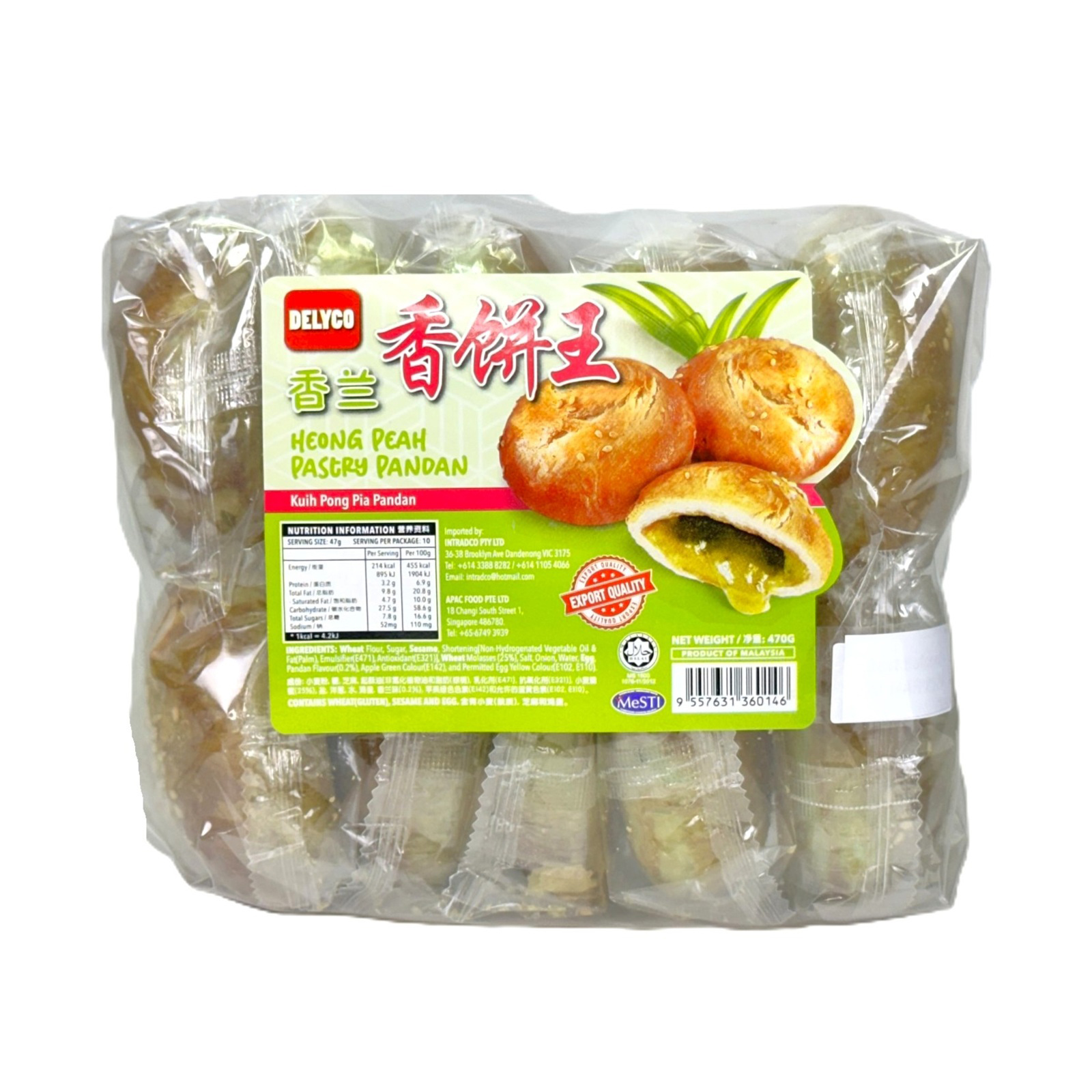 Delyco Heong Peah Pastry Pandan | NTUC FairPrice