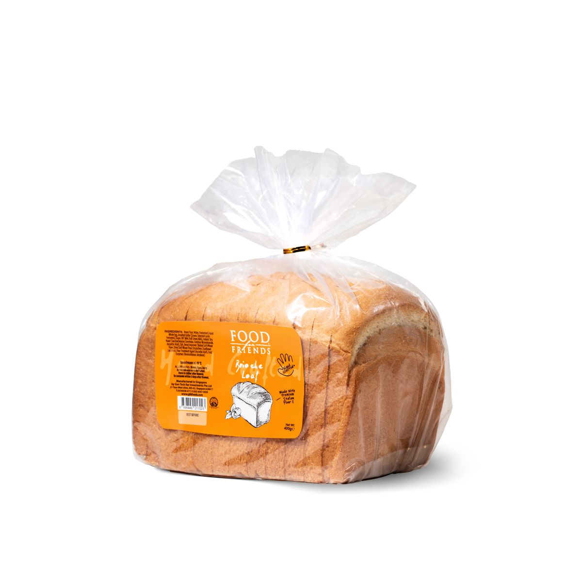 Food For Friends Pre-Sliced Brioche Loaf - Frozen | NTUC FairPrice