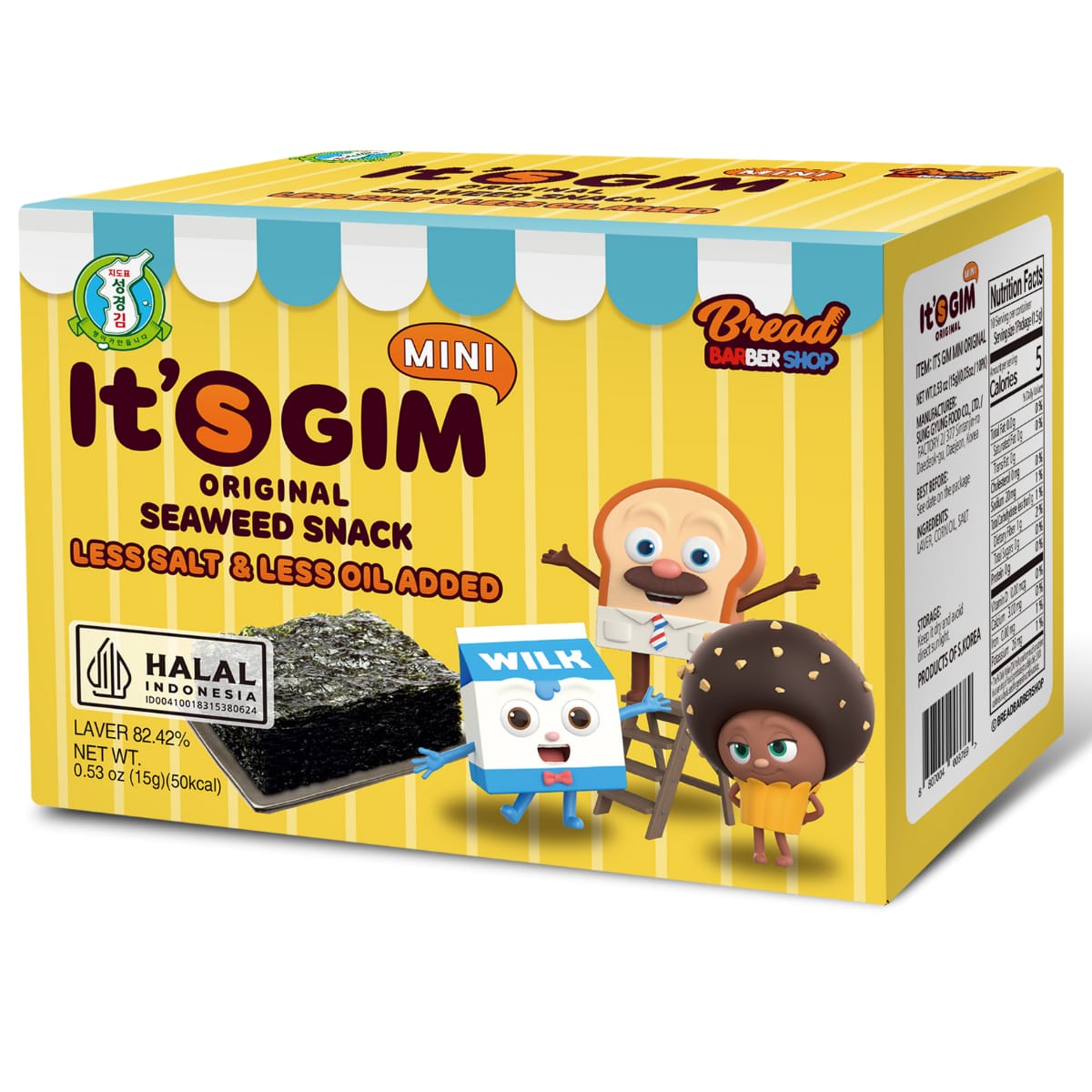 It's Gim Mini Seaweed Snack Original (less salt& oil added) | NTUC ...