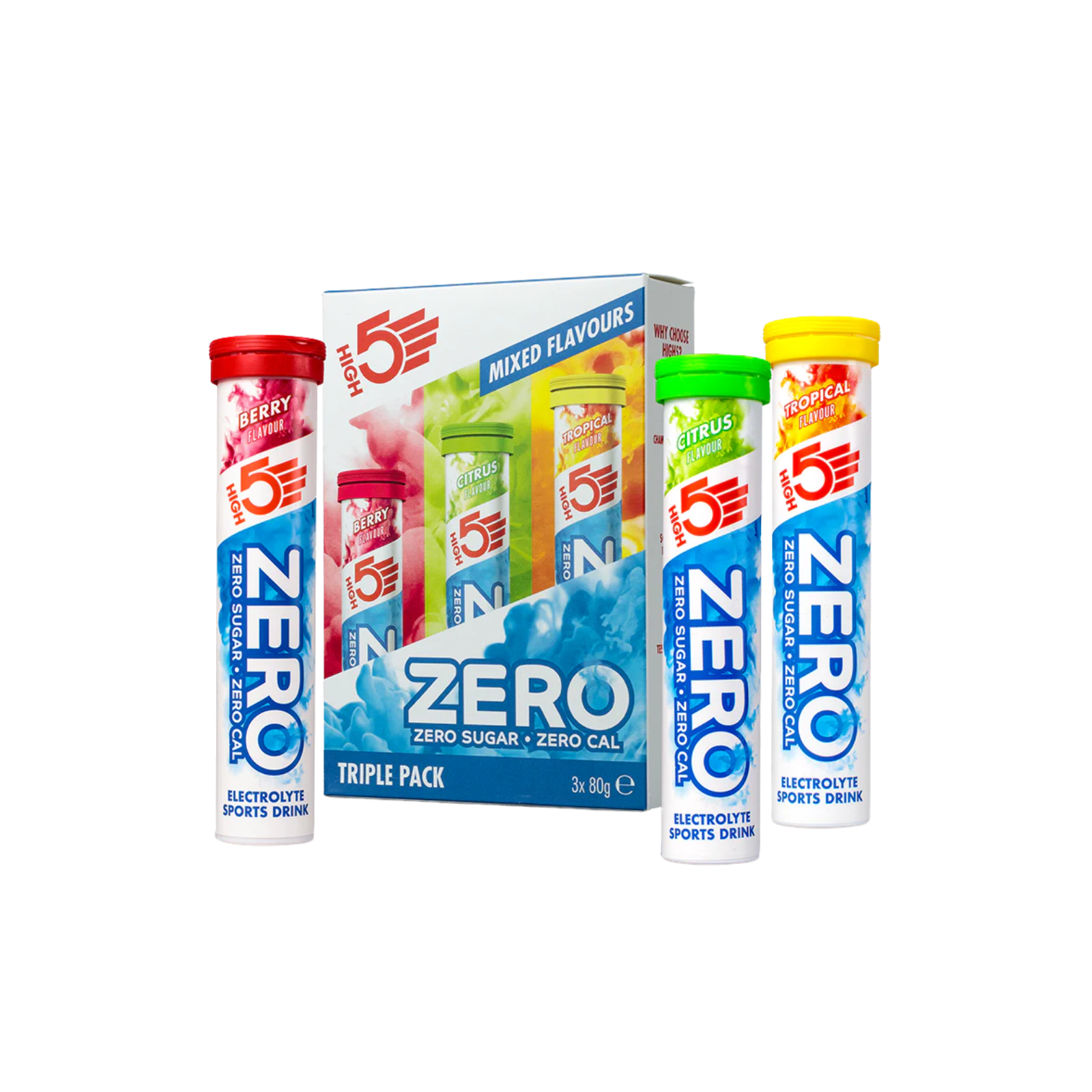 HIGH5 Hydration Zero Berry, Citrus, Tropical Triple Pack | NTUC FairPrice